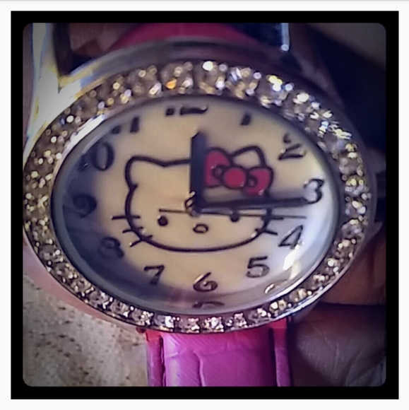 Hello Kitty | Accessories | Vintage Pink Band Hello Kitty Watch | Poshmark